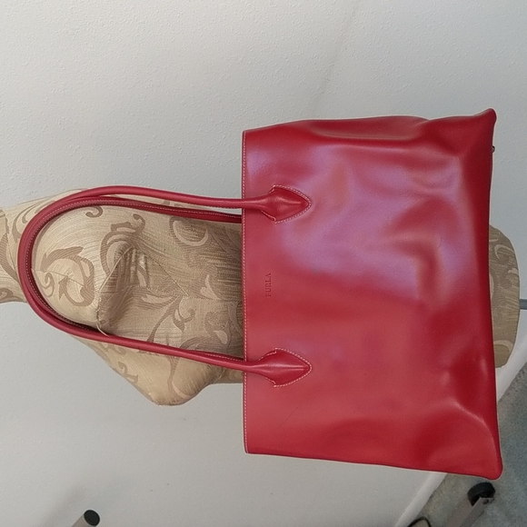 Furla | Bags | Vintage Furla Red Leather Shoulder Bag | Poshmark